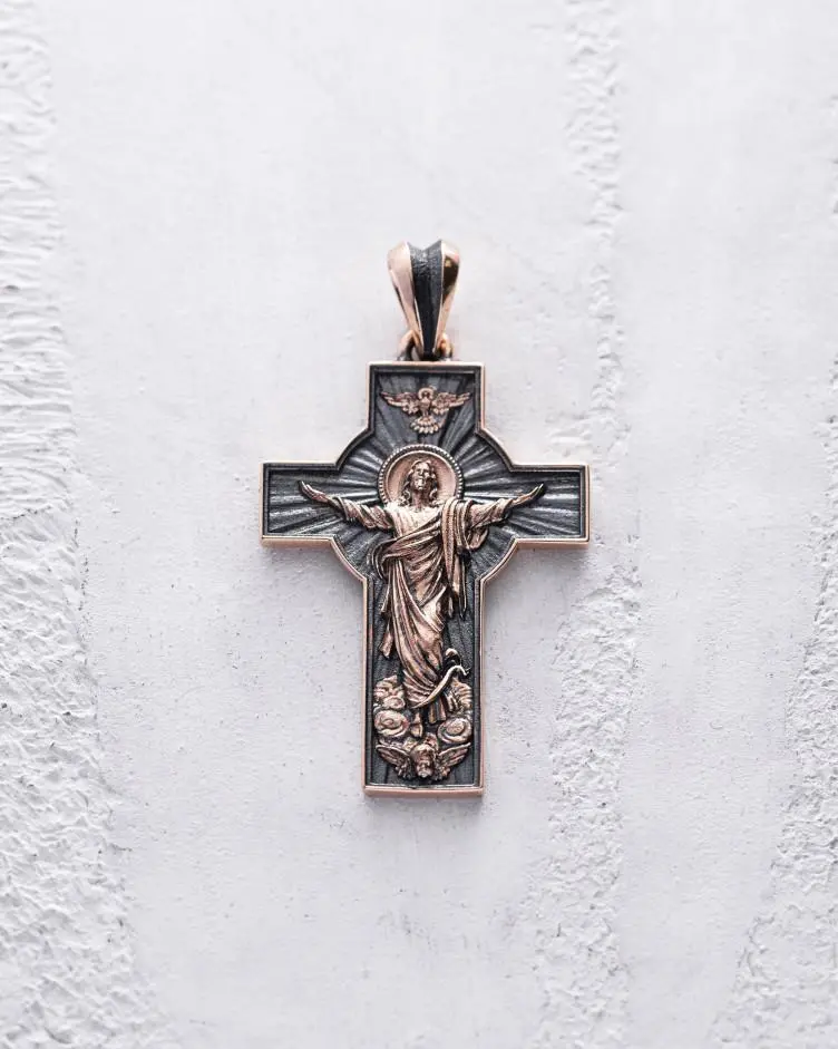 Золотий хрест RESURRECTION of JESUS CHRIST. Ціна ₴ 62 760. Купити в ...