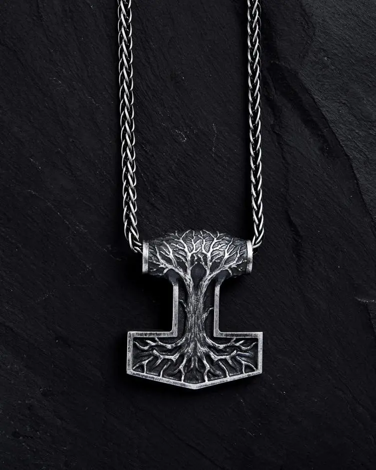 Срібний кулон THOR'S HAMMER with TREE OF LIFE. Ціна ₴ 4 850. Купити в ...