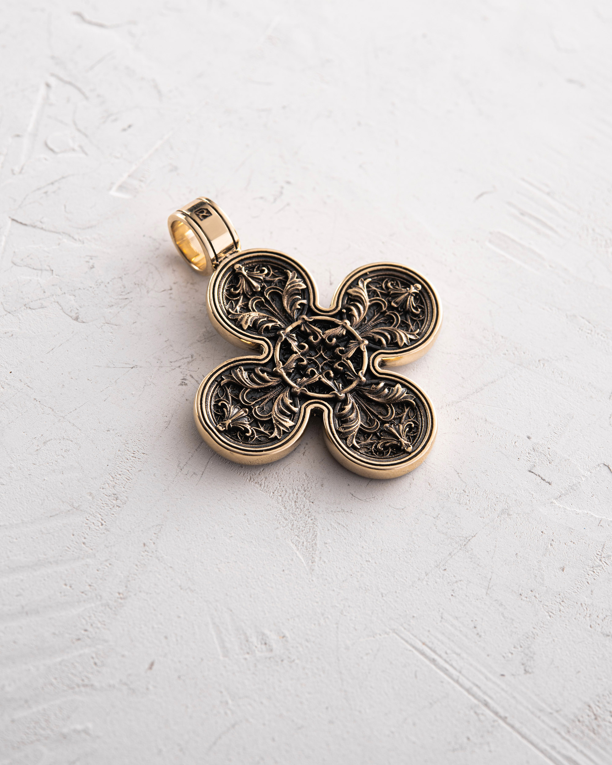 Cross JESUS AND THE FOUR ARCHANGELS (14k yellow gold). Price ₴ 137 180 ...